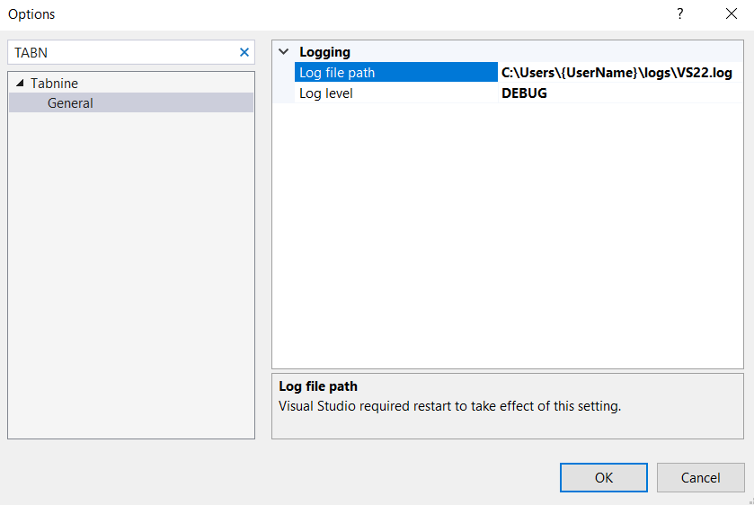 Getting Tabnine Logs on Visual Studio 2022 – Tabnine Getting Tabnine Logs on Visual Studio 2022 – Tabnine